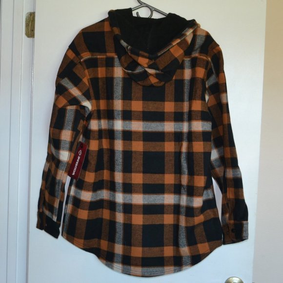 Wolverine | Shirts | New Mens Wolverine Flannel Hoodie Jacket Shirt ...